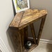 Farmhouse Corner Table. hammered & Distressed - Etsy
