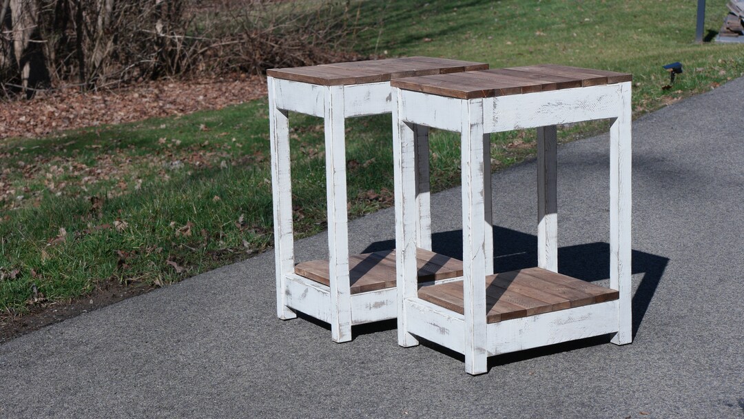 Medium-size Sturdy Cottage-style Side Table(s) 20W X 14D X 28H - Etsy