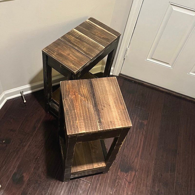 Rustic End Tables - Etsy