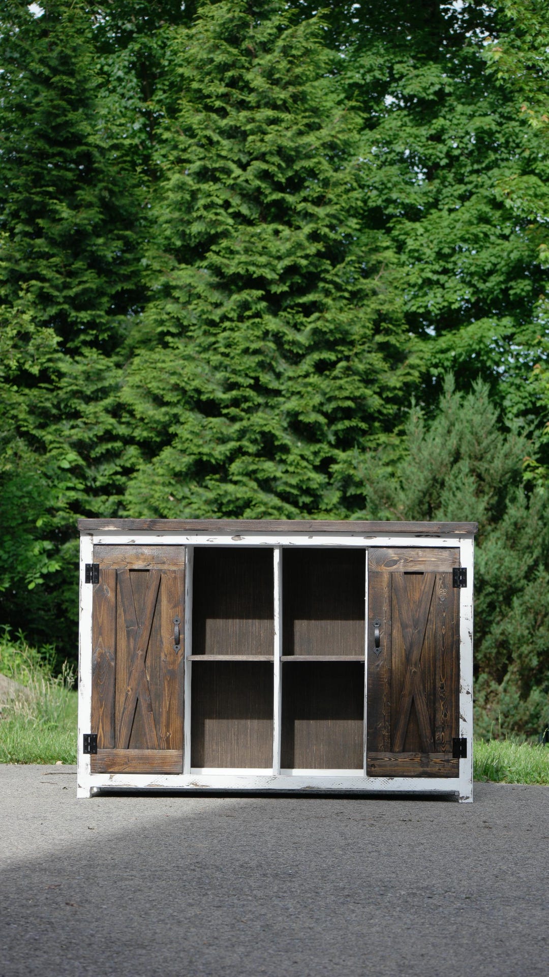 Mini Farmhouse-style Console Table 50W X 12D X 27H - Etsy