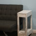 Rustic Vintage-design White End Table - Etsy