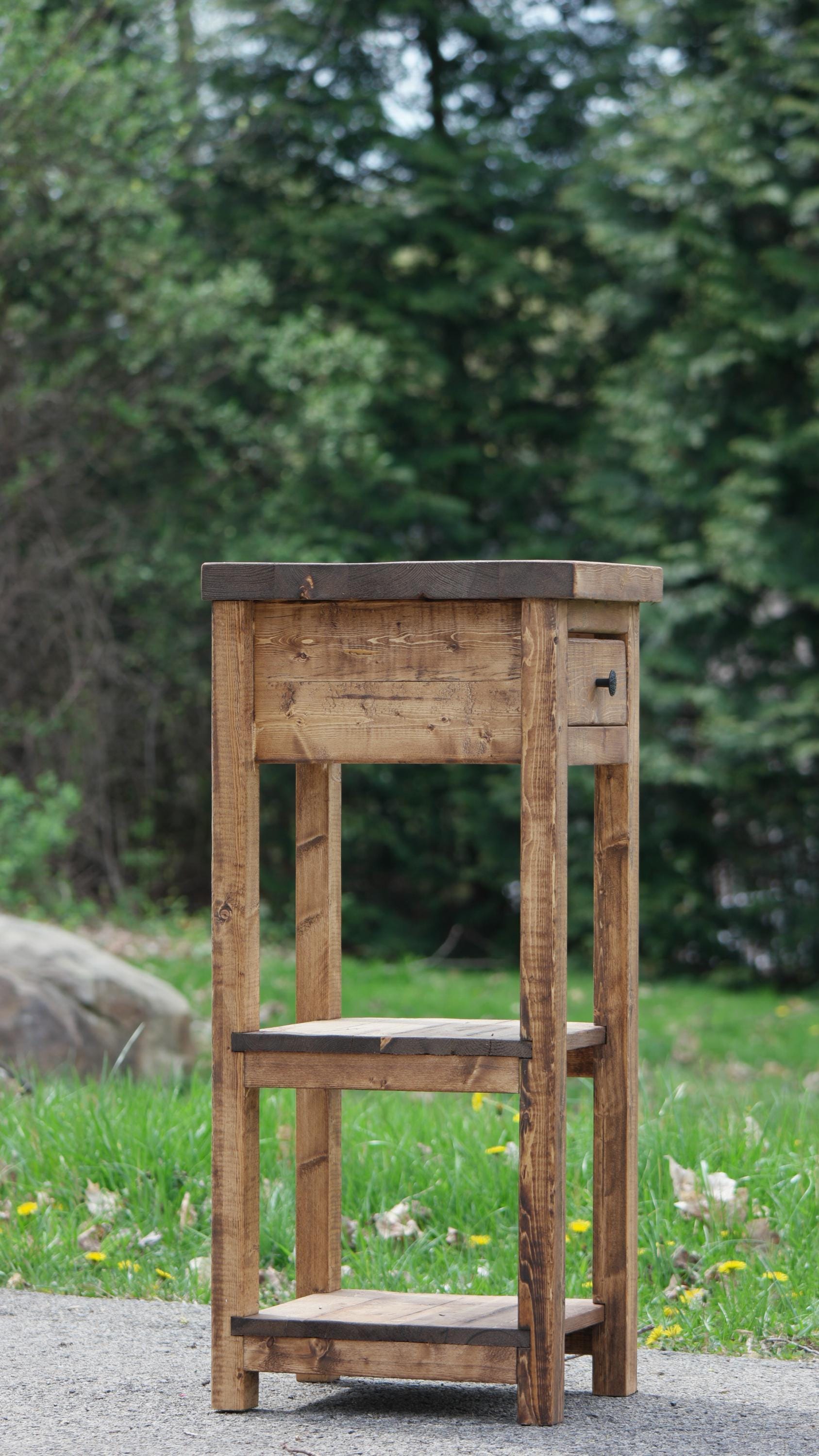 Narrow Side Table: Small Space Accent Furniture - Etsy