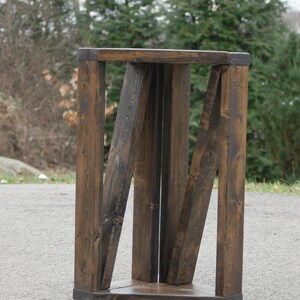 Farmhouse Corner Table. hammered & Distressed - Etsy