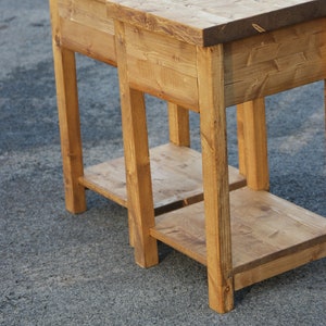 Slim Rustic Modern Nightstands Set of 2 / Single - Etsy