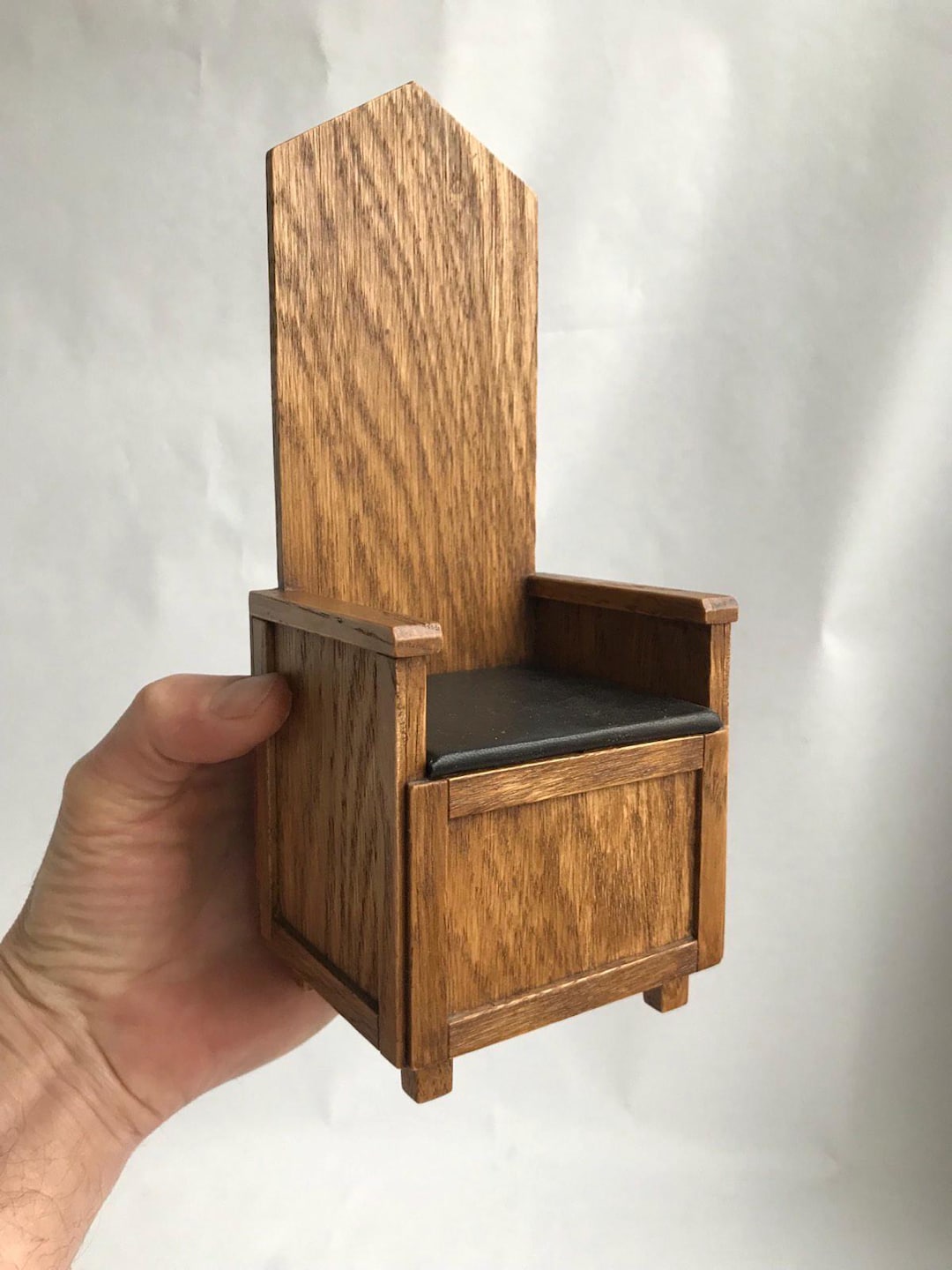 Miniature Medieval Throne 1:6 Wooden Chair for Collectible Figures - Etsy