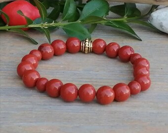Red Jasper Bracelet | Etsy