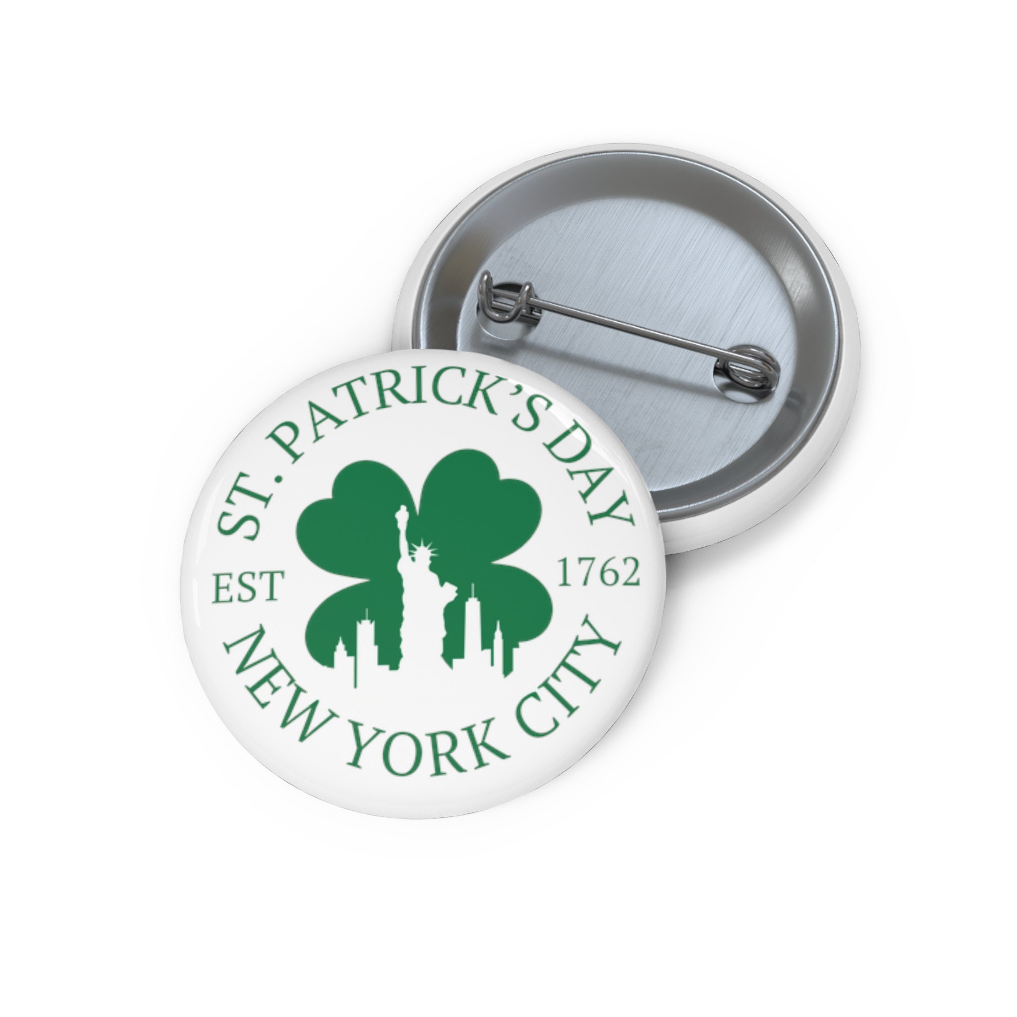 New York City St. Patrick's Day Parade Pin, Established 1762, Cityscape ...