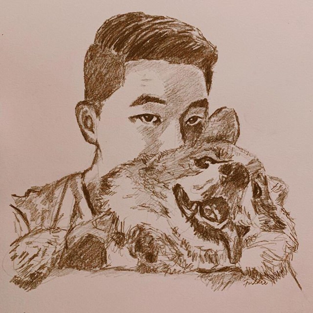 Custom Hand Drawn Portrait - Etsy