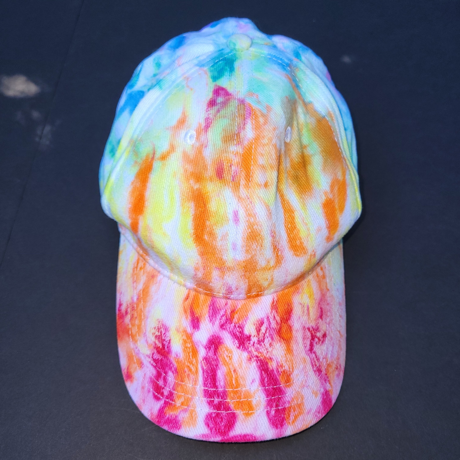 Rainbow Baseball Cap Kid's Large/adult Small - Etsy