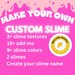 Custom Slime Kit (2 Slimes) - Etsy