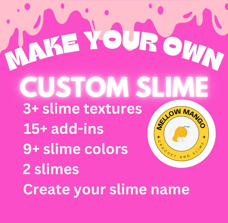 Custom Slime Kit (2 Slimes) - Etsy
