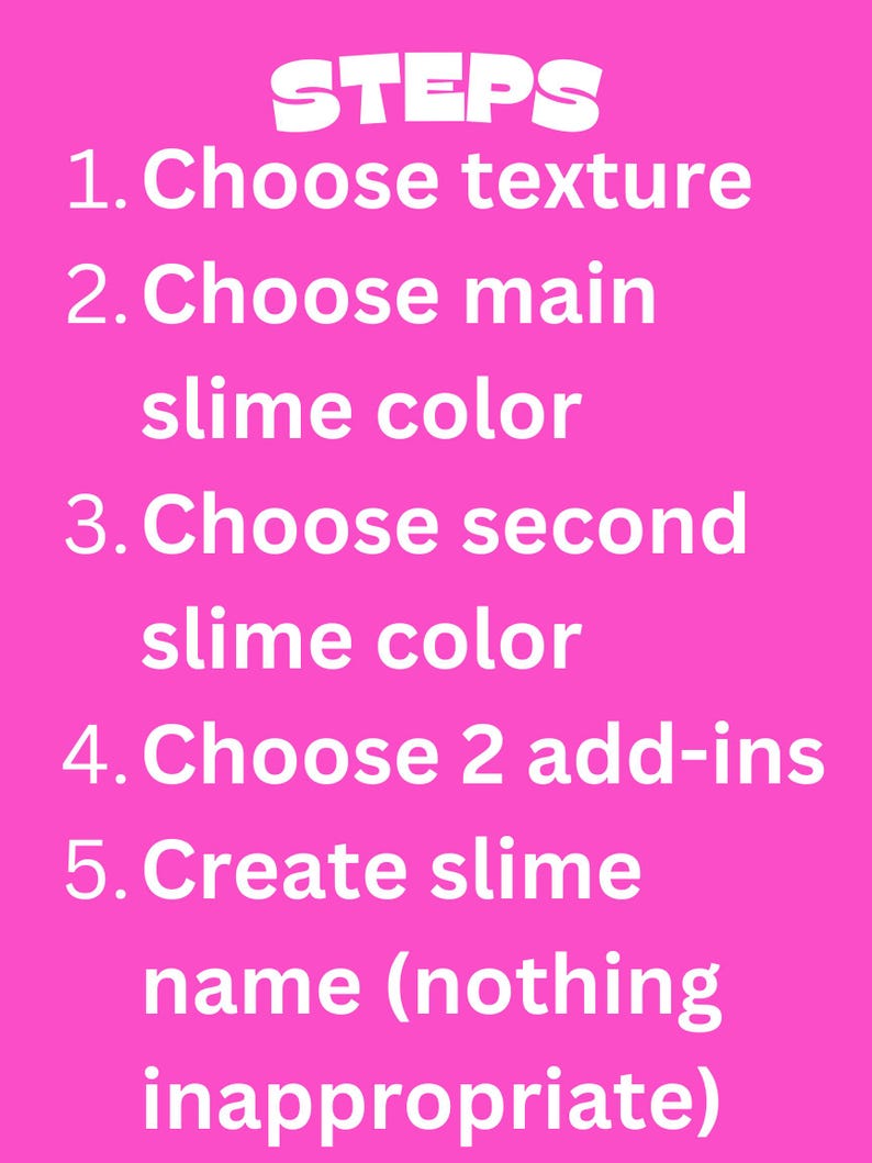 Custom Slime Kit (2 Slimes) - Etsy