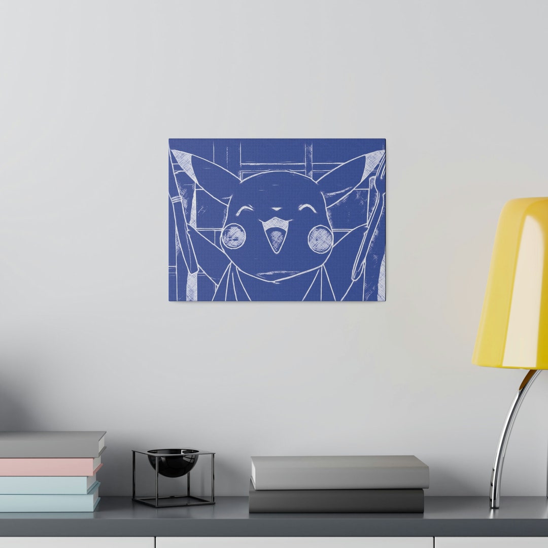 Pokémon Pikachu Canvas Art Print Boys Room Anime Art Girls - Etsy