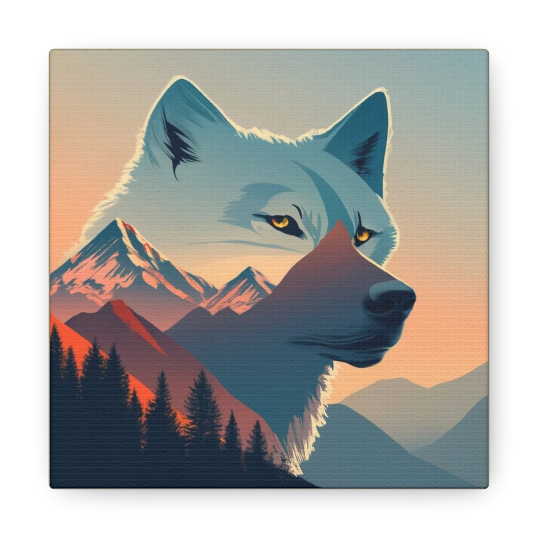 Wolf Picture, Sage Green Wall Art, Sage Green Digital Wall Art, Nature ...