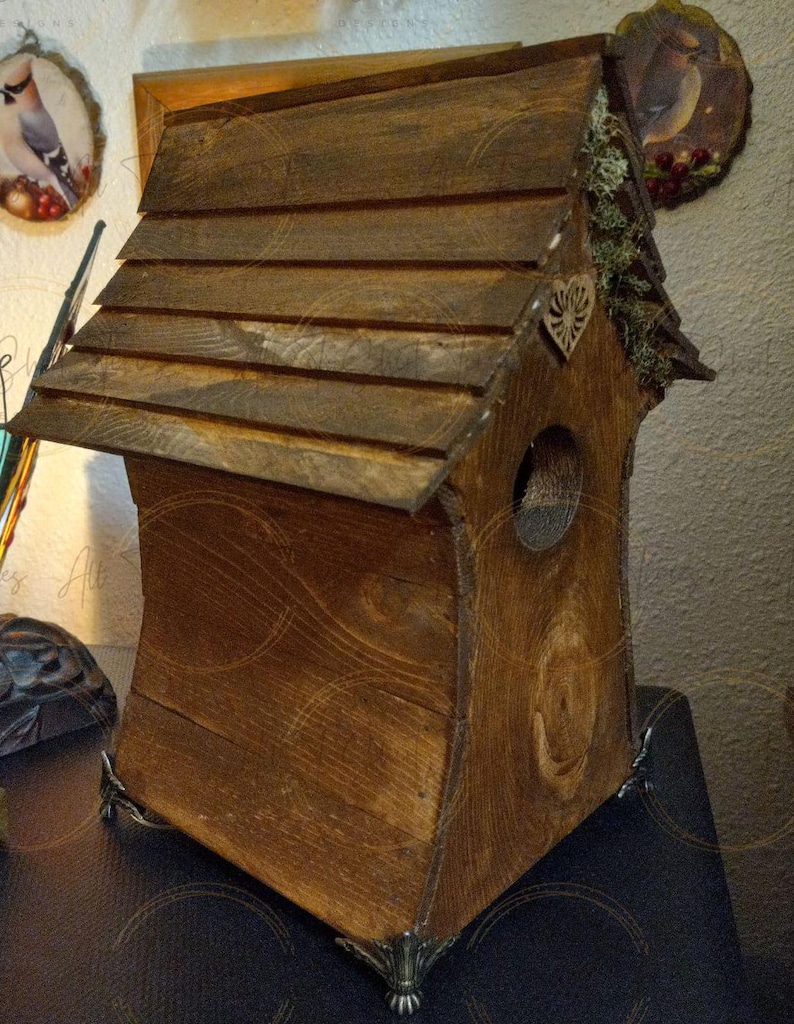 Handmade Bird House, Bird House, Custom Bird House, Outdoor Bird House ...