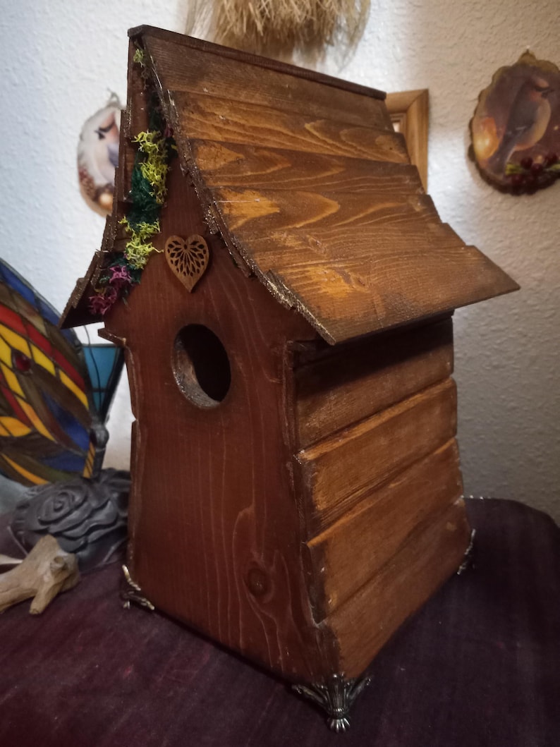 Wood Birdhouse, Bird House, Decorative Birdhouse, Birdhouses, Rustic ...