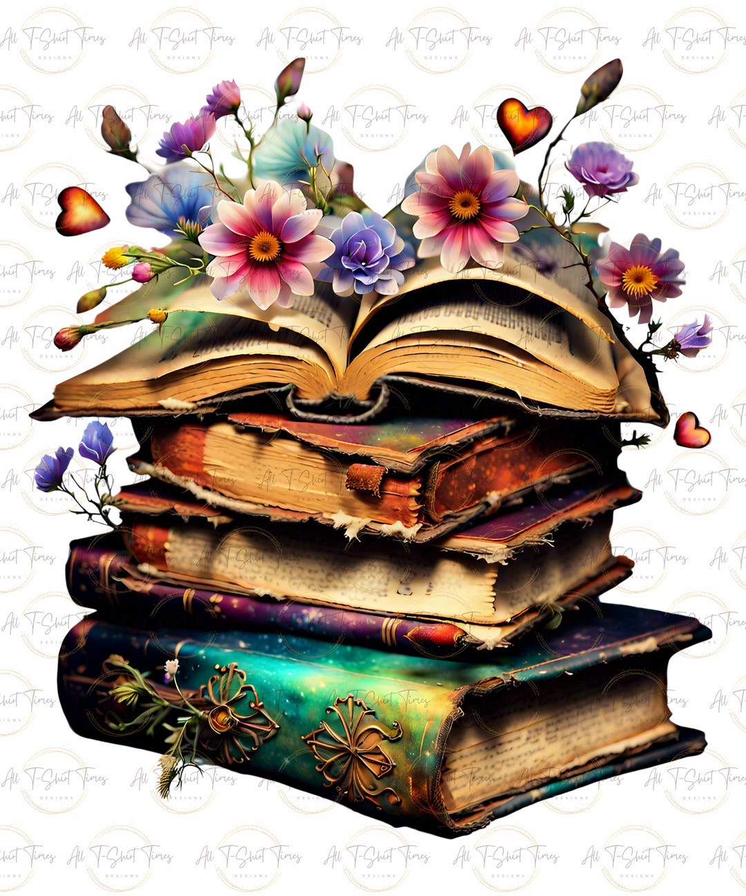 Book Clip Art, Rustic Book Art, Library Decor Digital Art, Digital Art ...