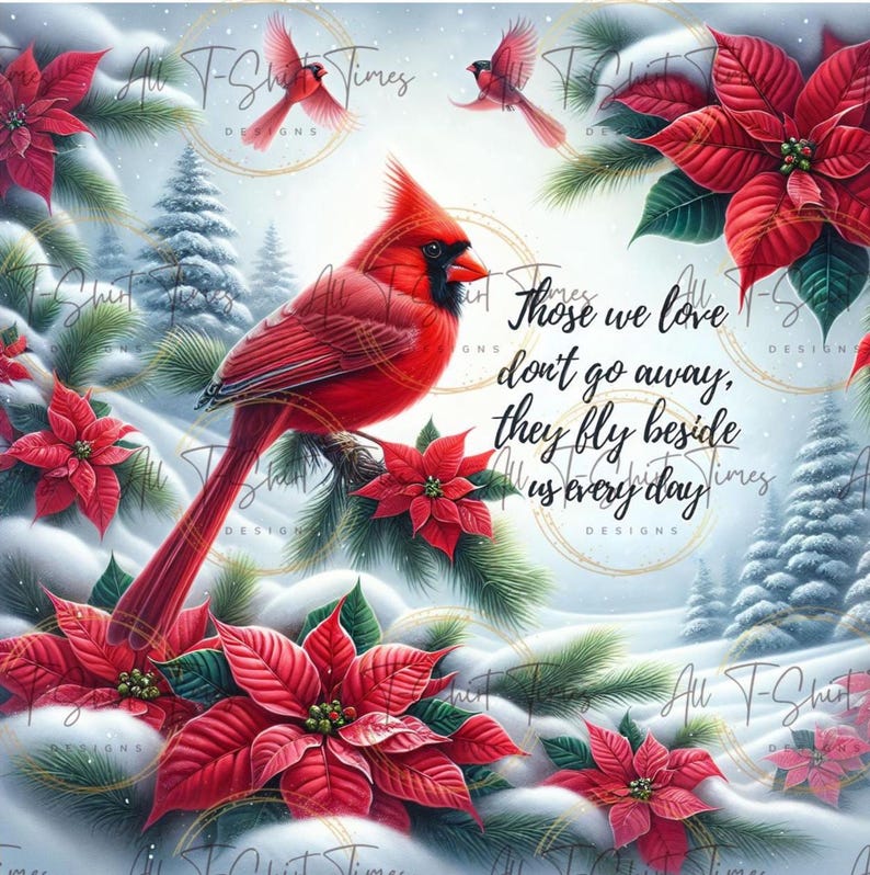 Cardinal Christmas Memorial Digital Download – in Loving Memory ...