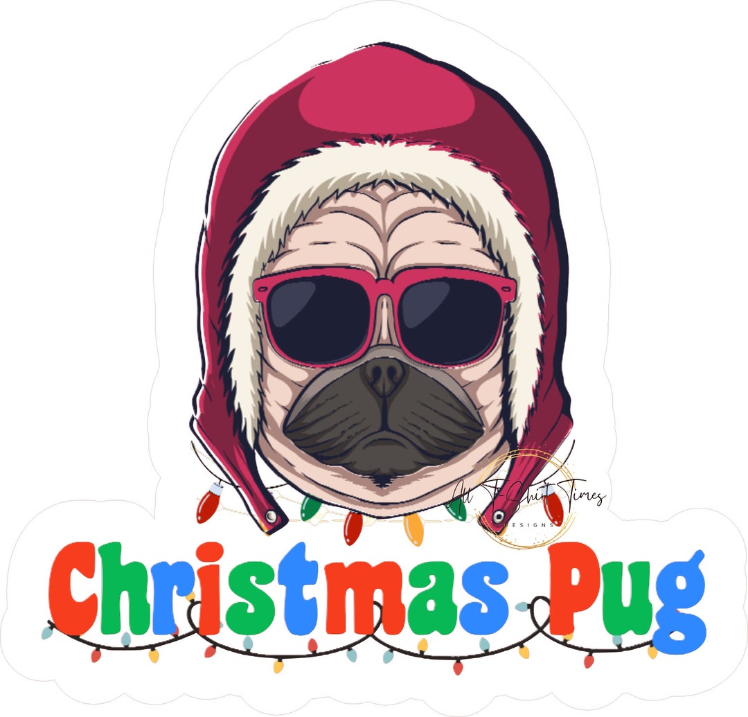 Pug PNG Sticker Digital Download Pug SVG Dog Sticker Pet Sticker PNG ...