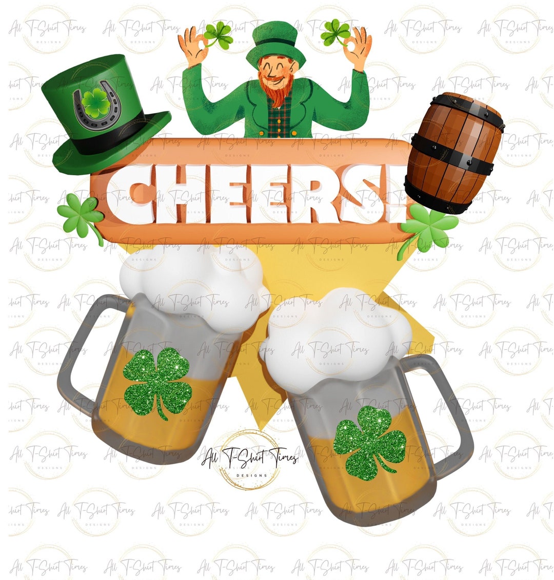 St. Patrick's Day Cheers PNG: Irish Shenanigans Design (digital ...
