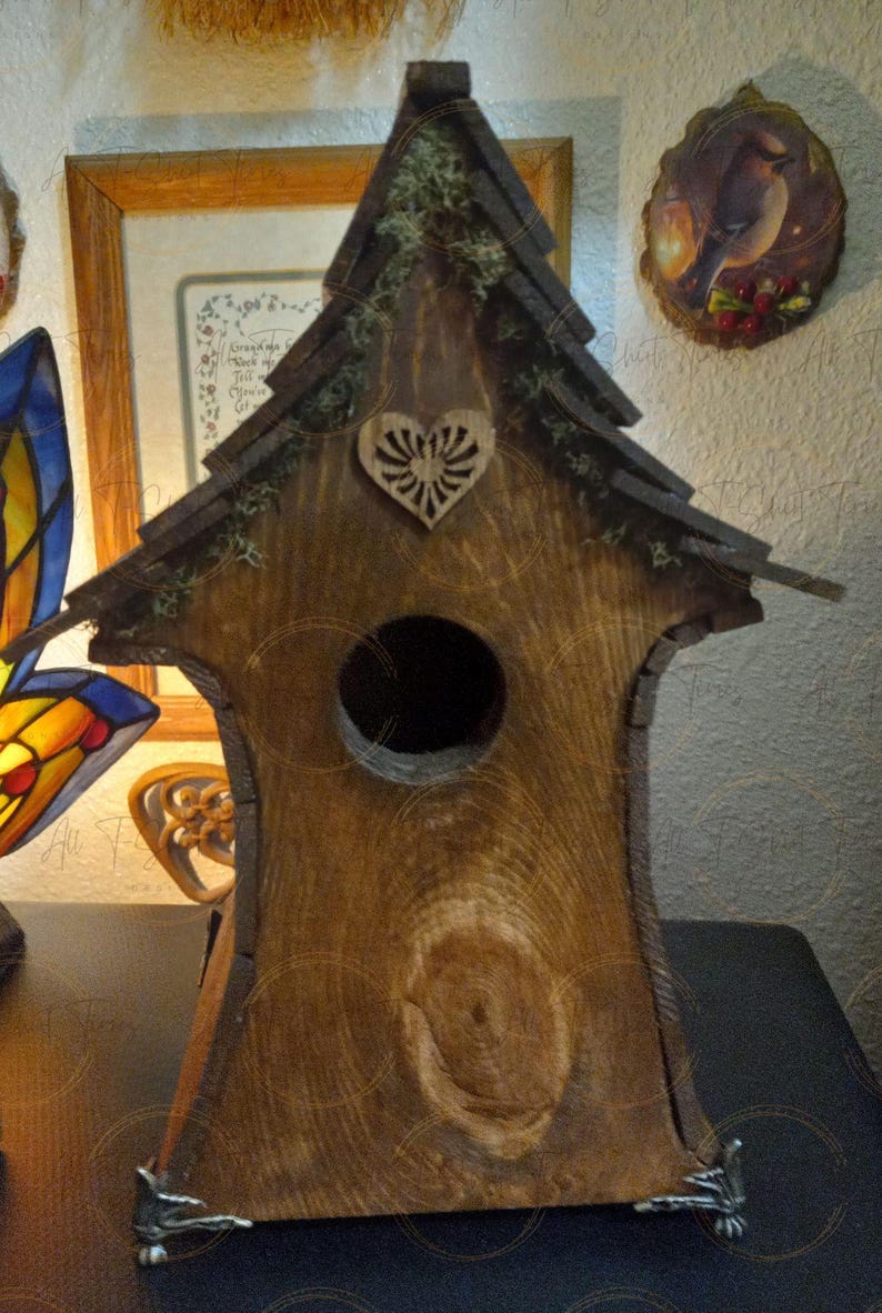 Wood Birdhouse, Bird House, Decorative Birdhouse, Birdhouses, Rustic ...