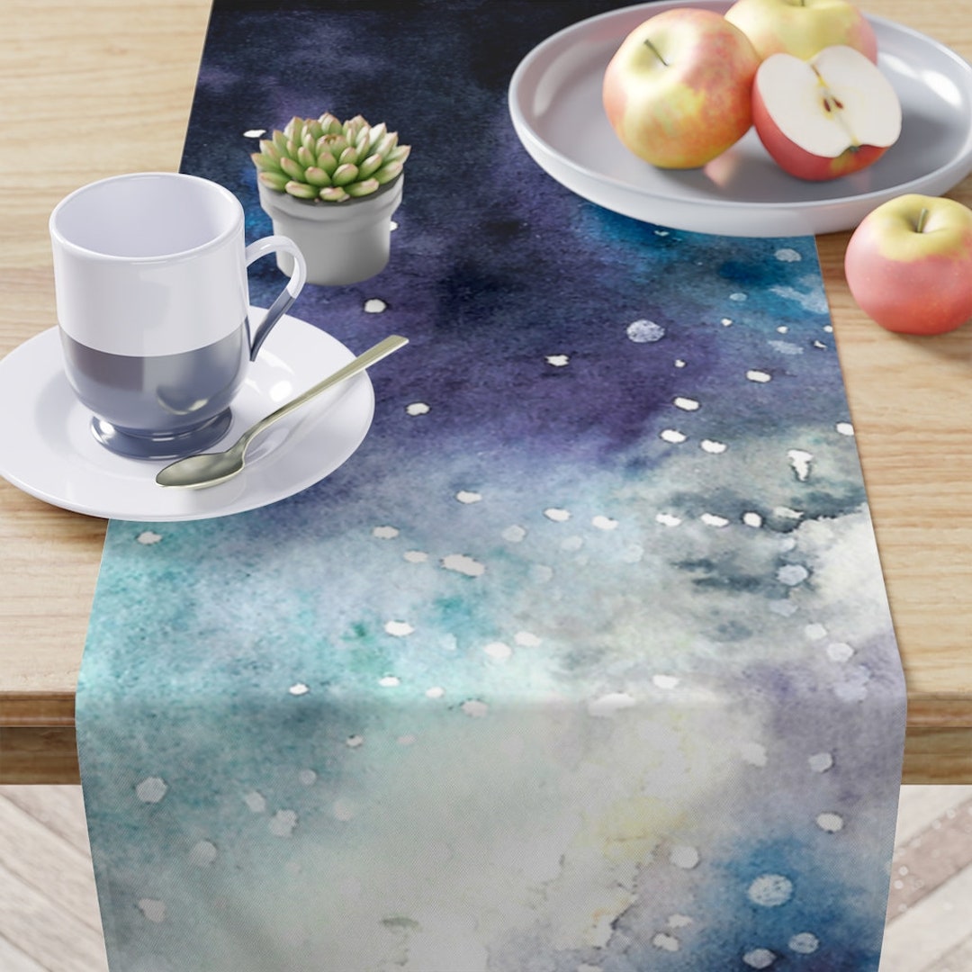 Farmhouse Table Runner, Star Table Runner, Galaxy Table Runner, Rustic ...