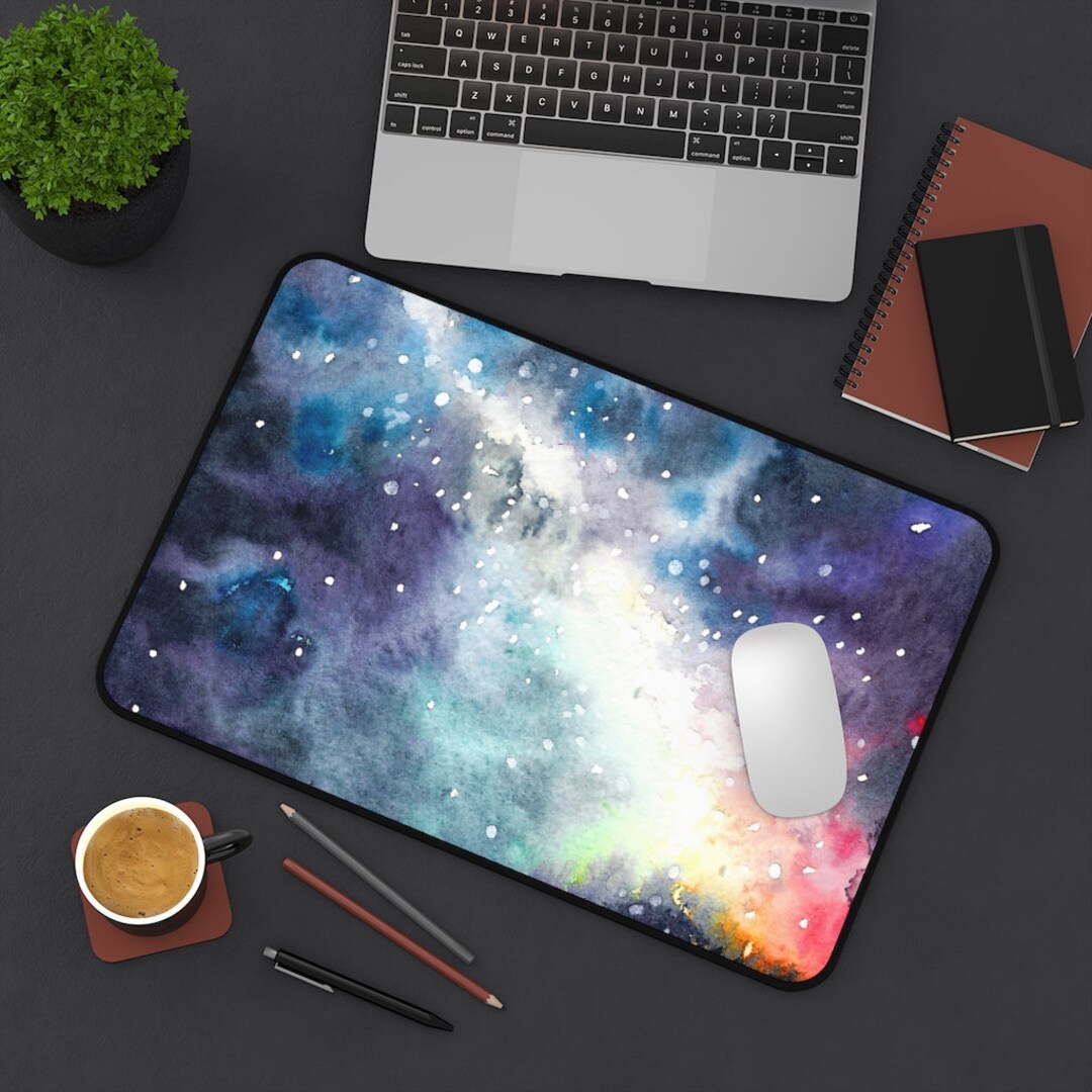 Desk Mat, Galaxy Mouse Pad, Solar System Pad, Celestial Desk Mat ...