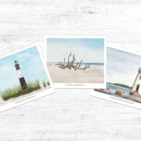 Lighthouse Note Cards - Etsy