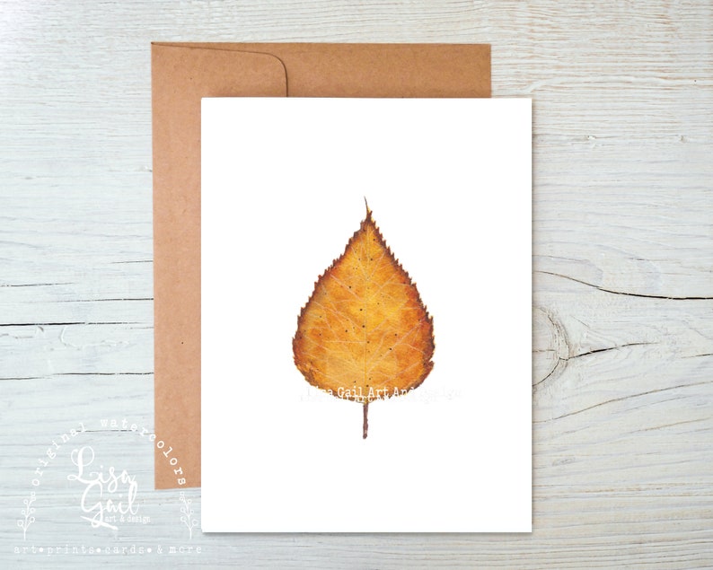 Fall Leaves Watercolor Card Set, Fall Leaves Note Cards, Autumn Leaves ...