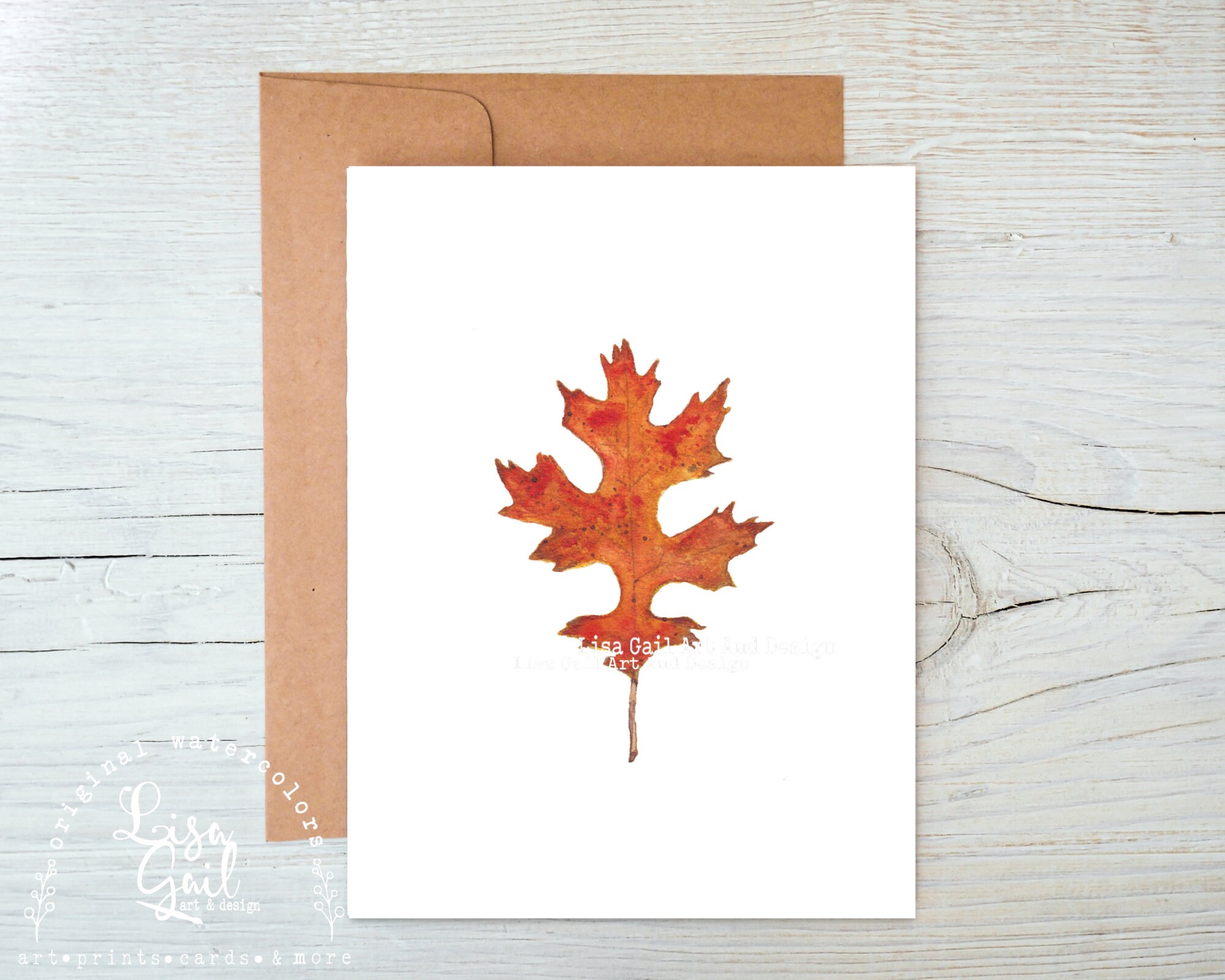 Fall Leaves Watercolor Card Set, Fall Leaves Note Cards, Autumn Leaves ...