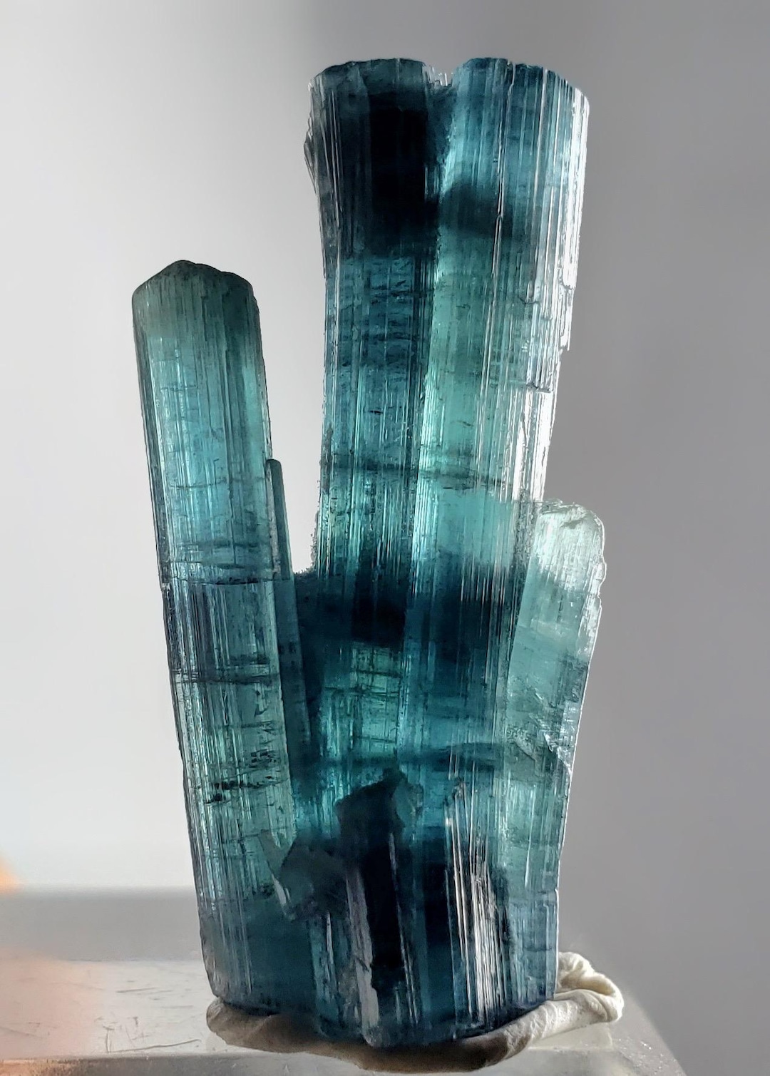 Indicolite Colour Tourmaline Crysral Peech Mine From Afghanistan, Rough ...
