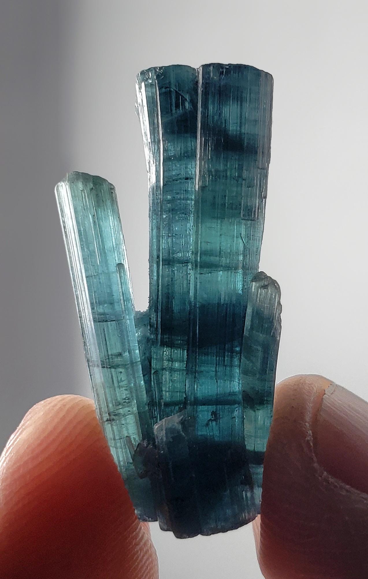 Indicolite Colour Tourmaline Crysral Peech Mine From Afghanistan, Rough ...