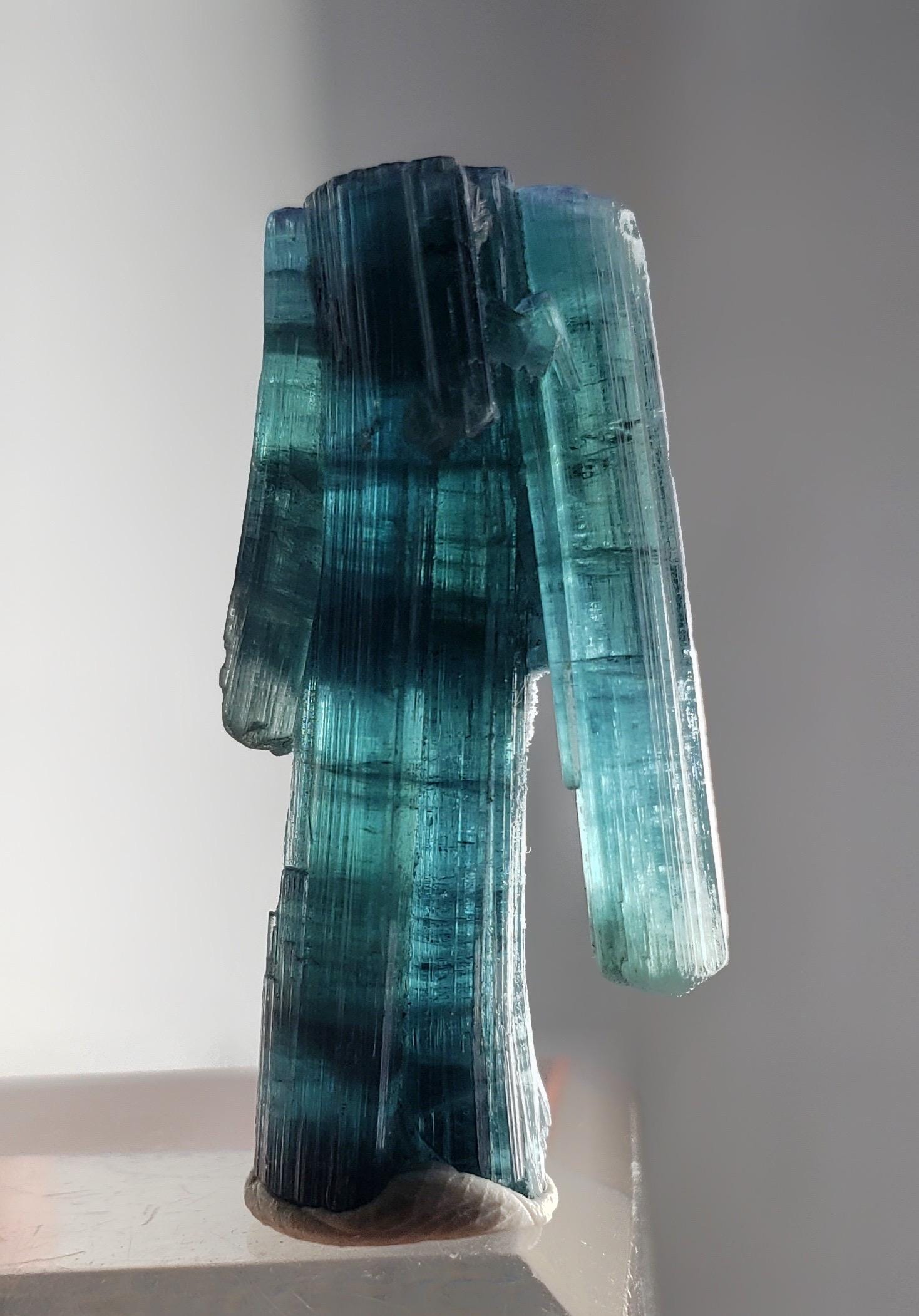 Indicolite Colour Tourmaline Crysral Peech Mine From Afghanistan, Rough ...