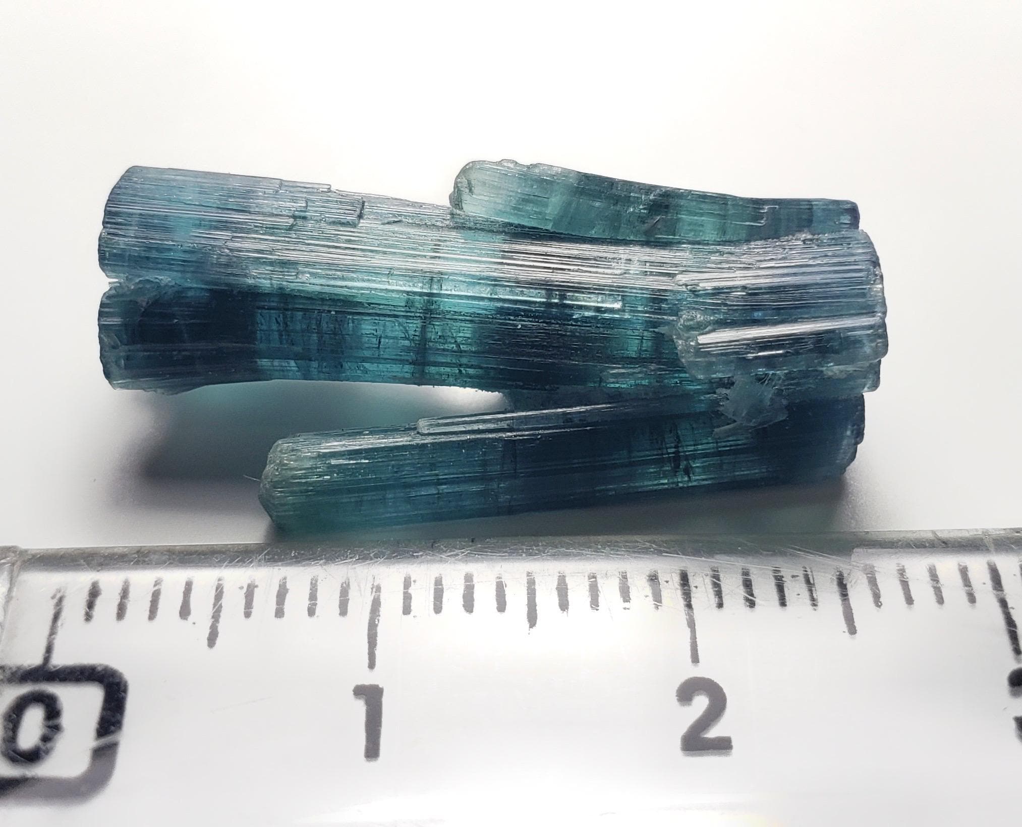 Indicolite Colour Tourmaline Crysral Peech Mine From Afghanistan, Rough ...
