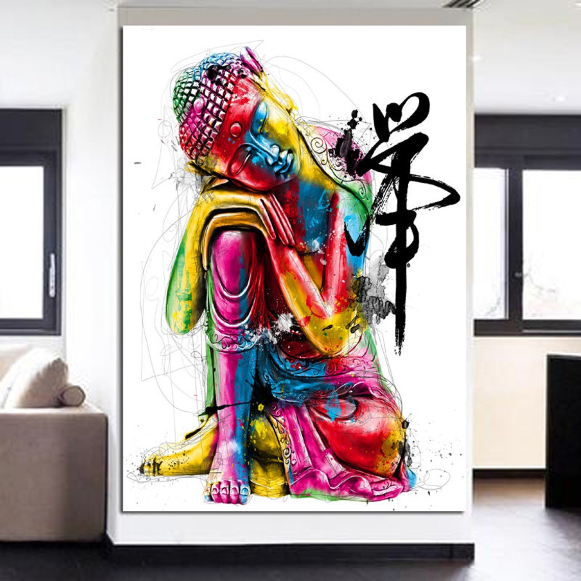 Sleeping Buddha Canvas Art Painting HD Print Paintings - Etsy