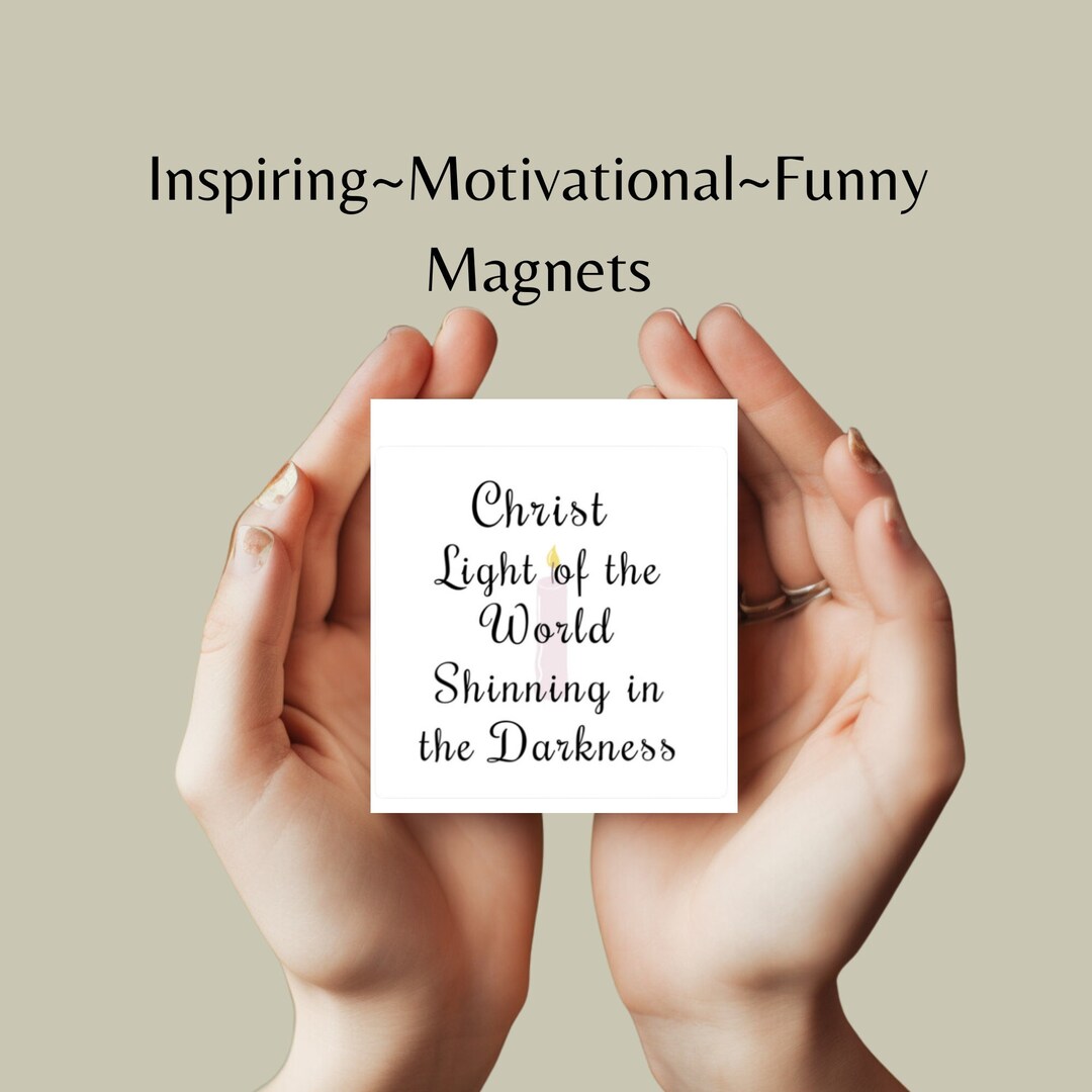 Christian Magnets, Christ is the Light, Inspirational Fridge Magnet ...