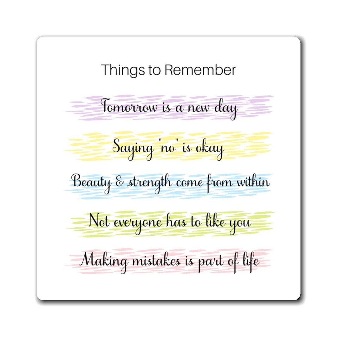 Supportive Affirmation Magnet, Colorful Encouraging Quotes, Positive ...