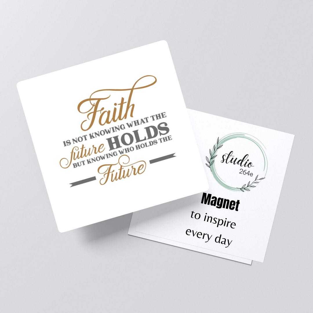 Faith Magnets, Fantastic Daily Reminder to Have Trust and Confidence in ...