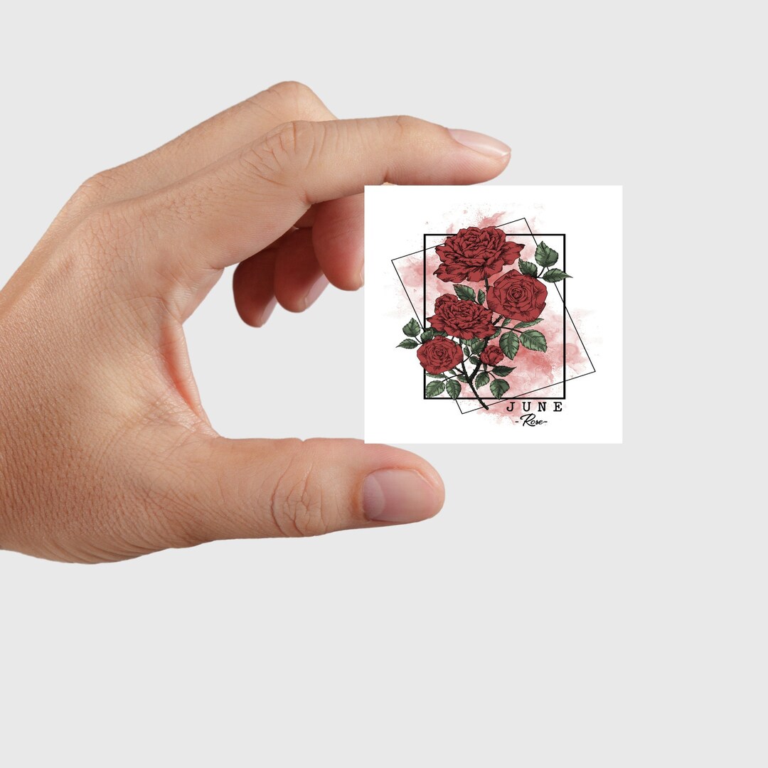 June Birth Flower Magnets Rose Flower for June Small Thoughtful Gift ...