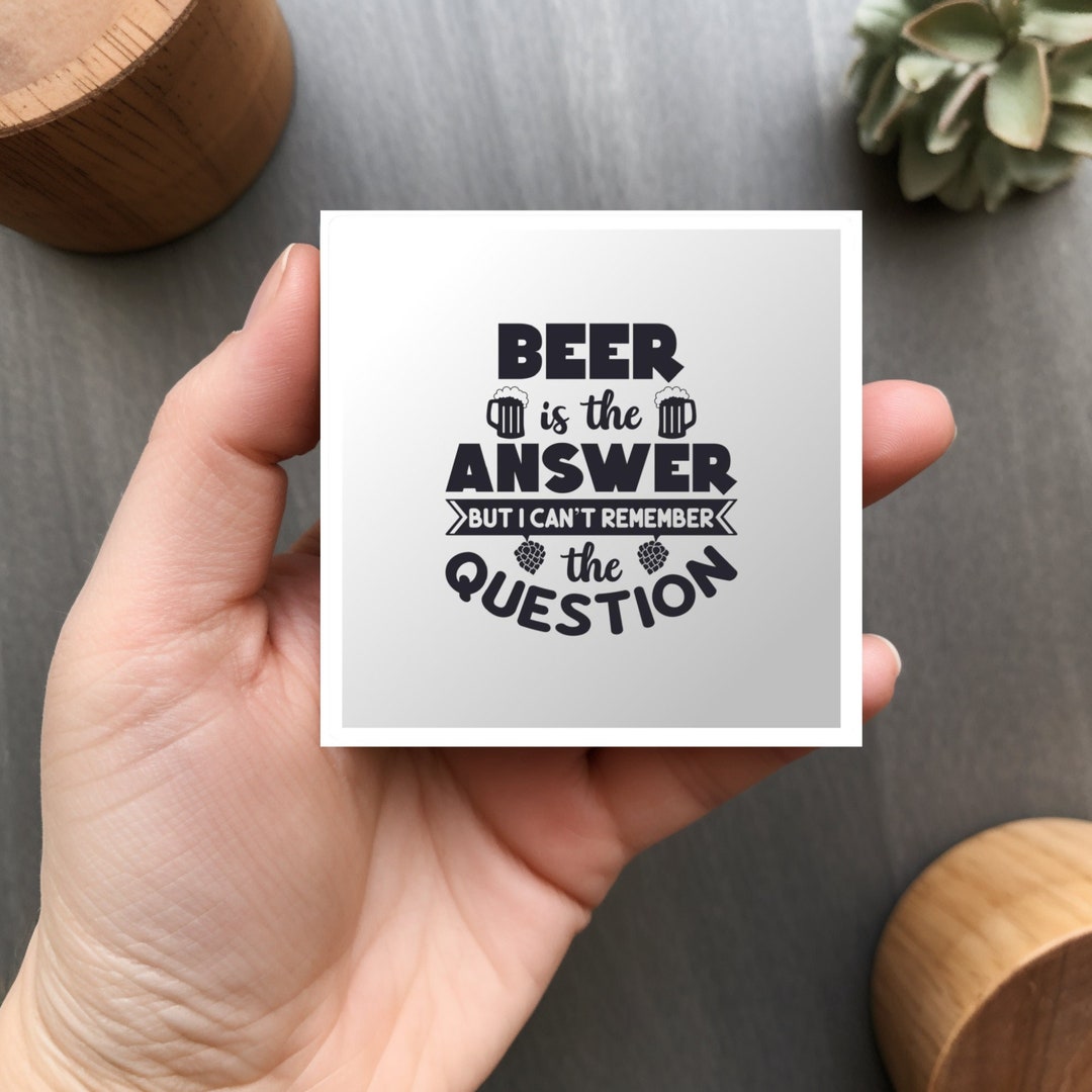 Beer is the Answer Magnet, Funny Beer Lover Fridge Magnet, Bar Decor ...