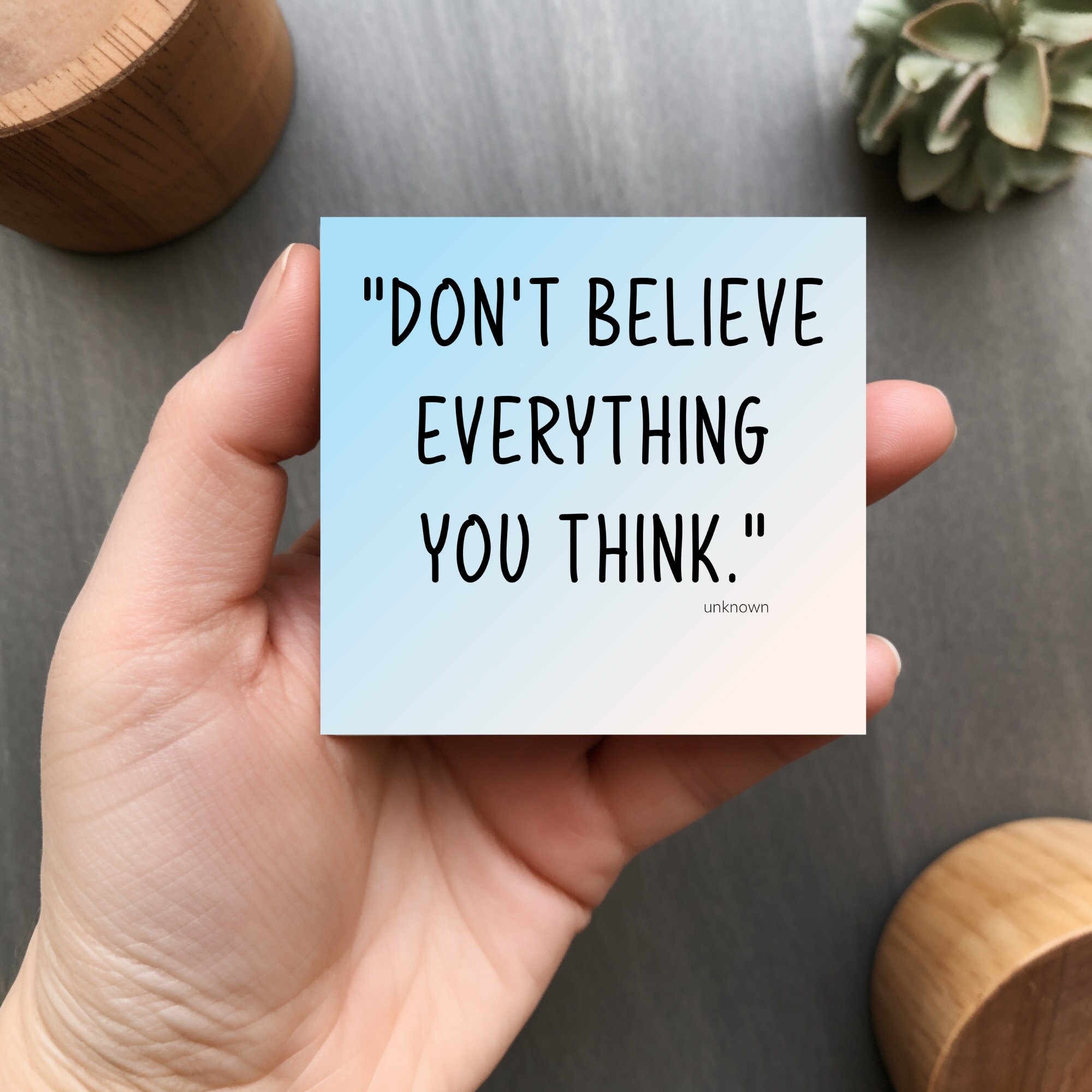 Positive Thinking Magnet, Thought-provoking Fridge Magnet, Mind Over ...
