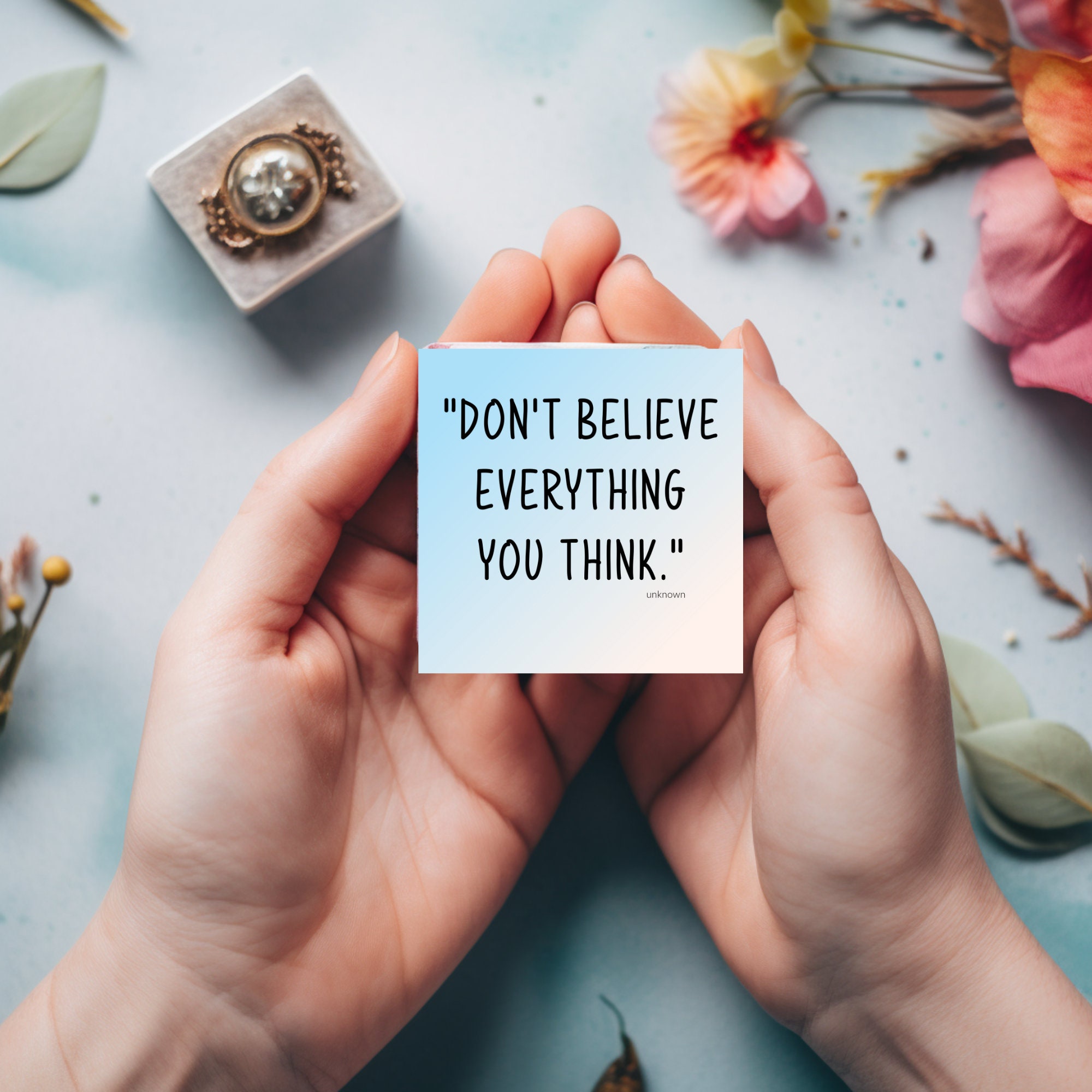 Positive Thinking Magnet, Thought-provoking Fridge Magnet, Mind Over ...