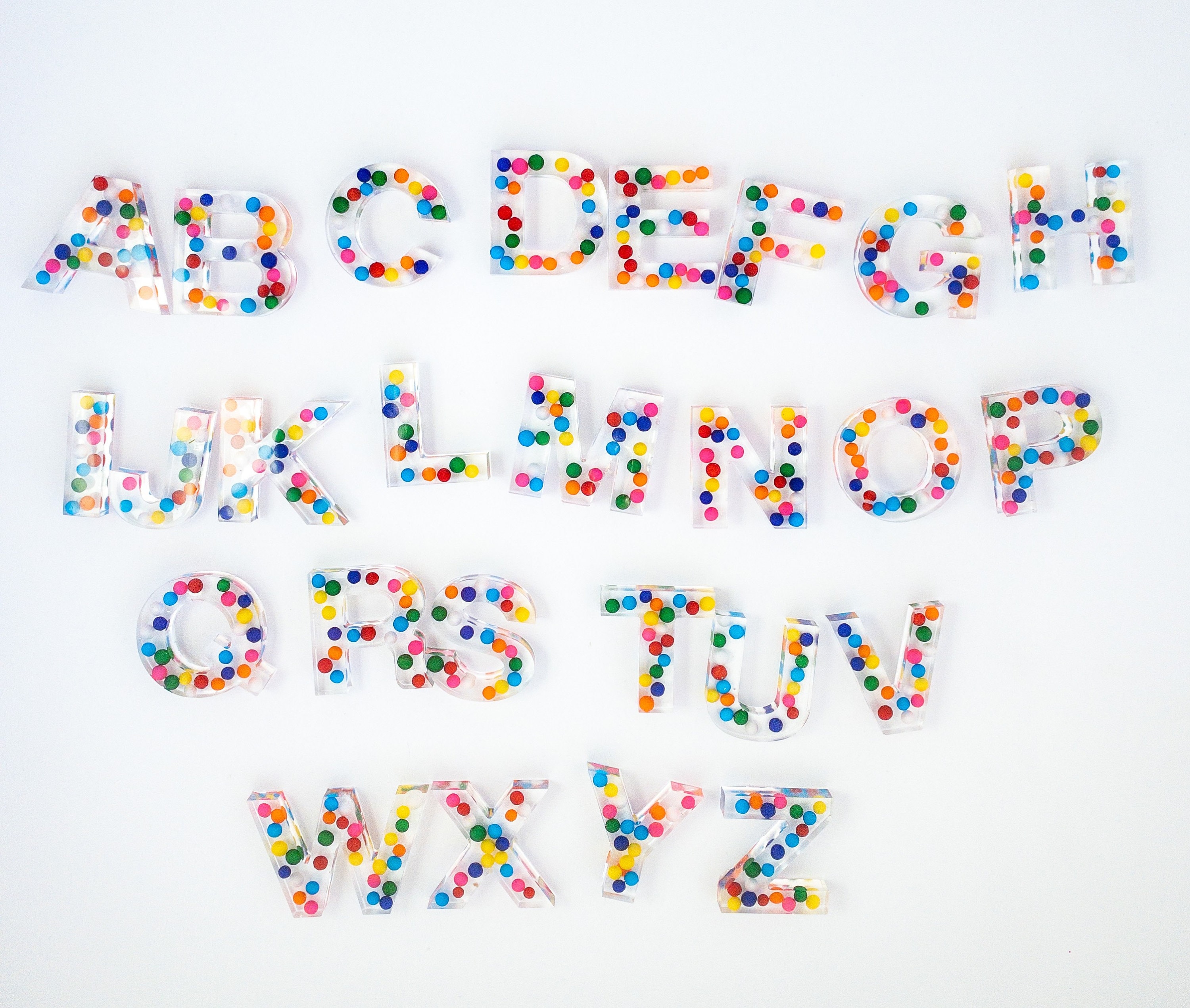 Sprinkles Full Alphabet Set Sensory Play Homeschool - Etsy
