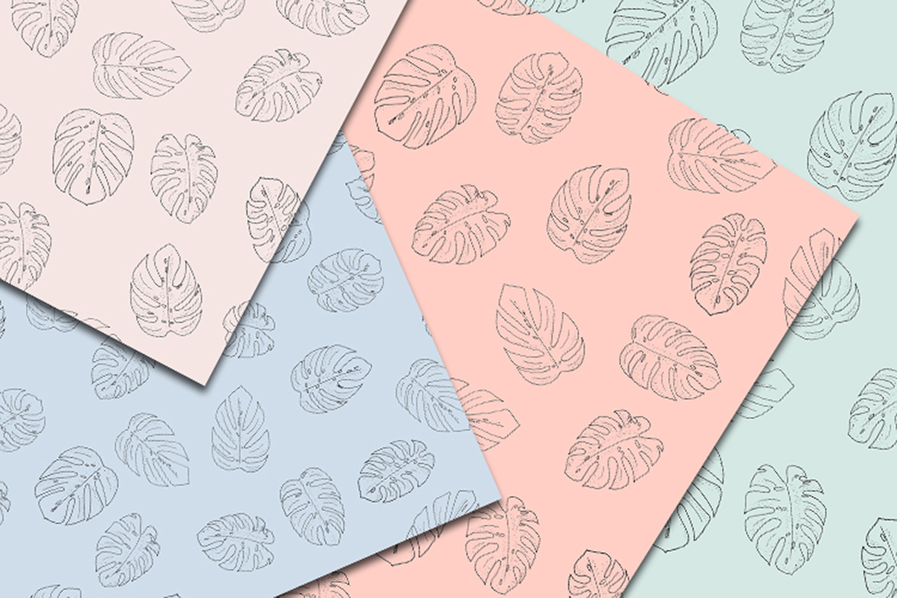 Printable Paper Set Seamless Patterns Inspired Digital | Etsy