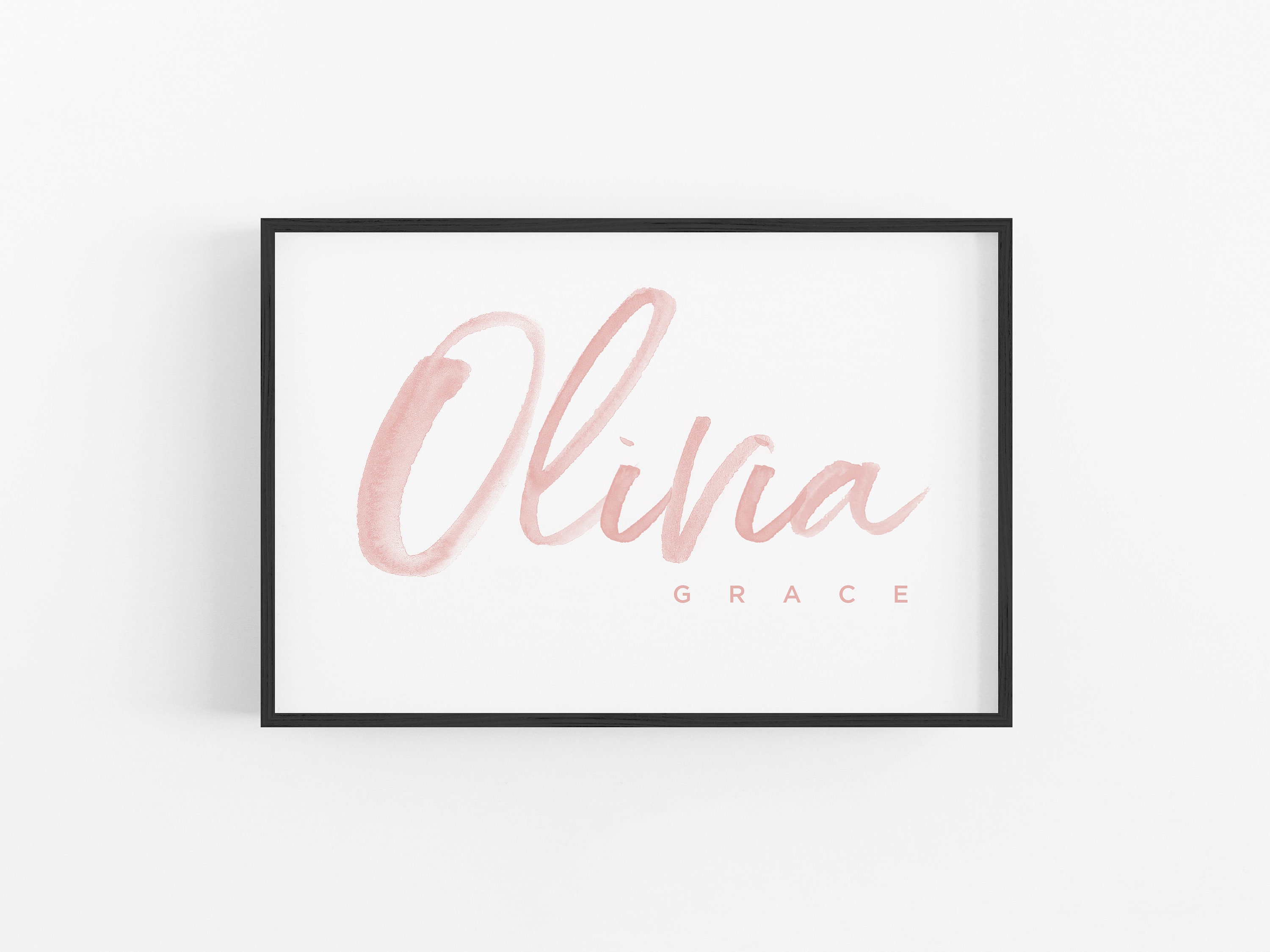 Custom Name Print, Baby Name Print, Nursery Wall Art, Custom Name Baby ...