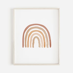Boho Rainbow Set, Set of 3, Earth Tone Boho Rainbow Nursery, Rainbow ...