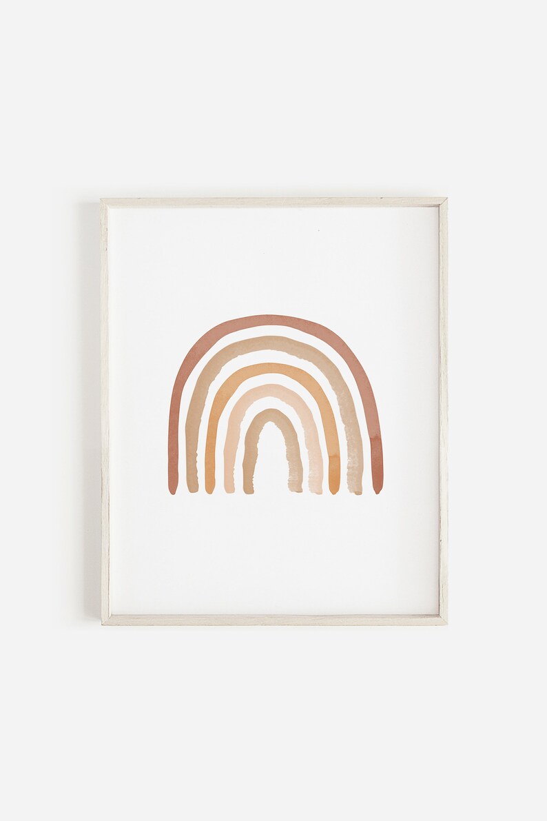 Boho Rainbow Set Set of 3 Earth Tone Boho Rainbow Nursery | Etsy