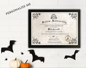 Witchcraft Certificate - Etsy
