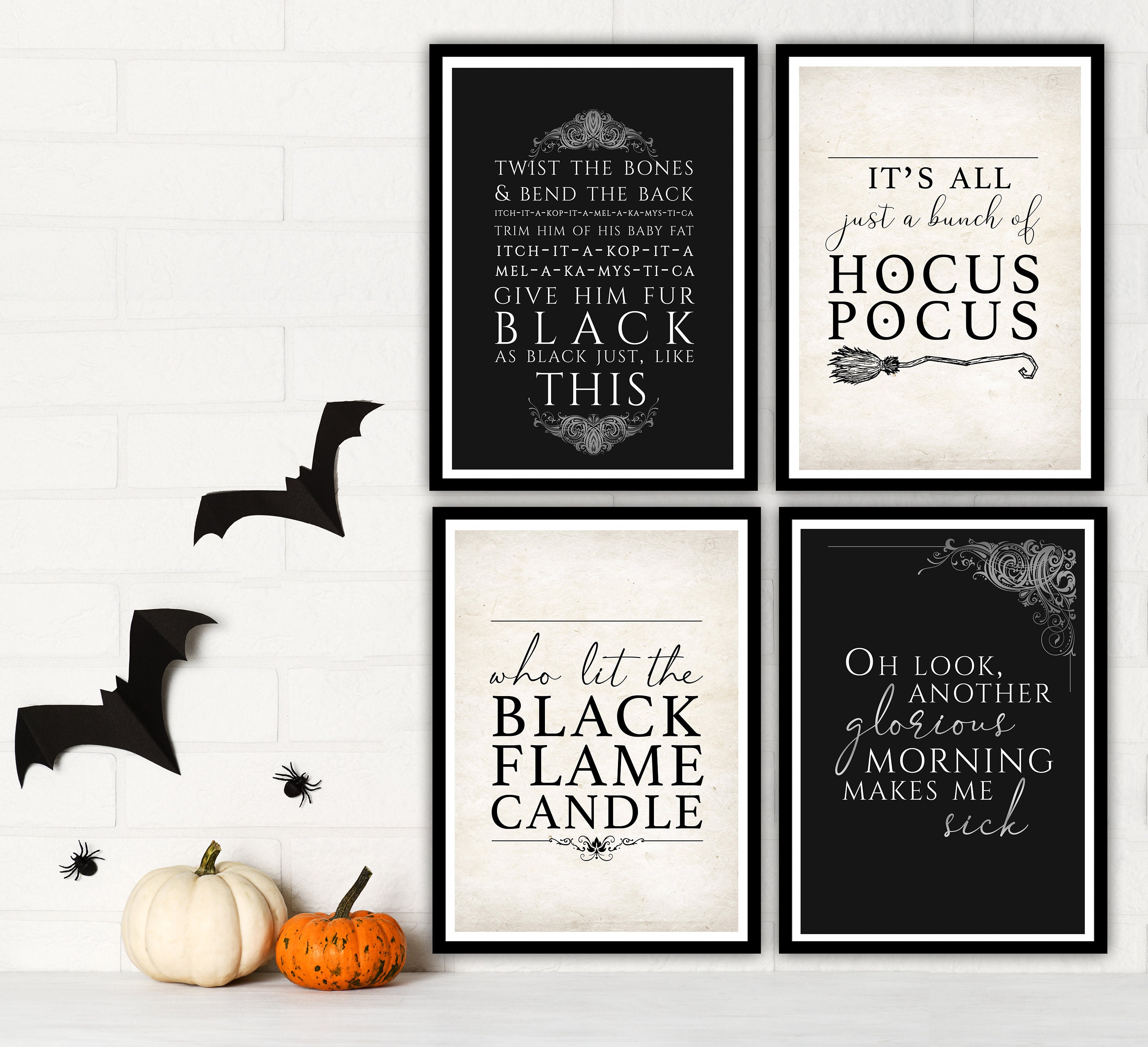 Hocus Pocus Poster Black And White