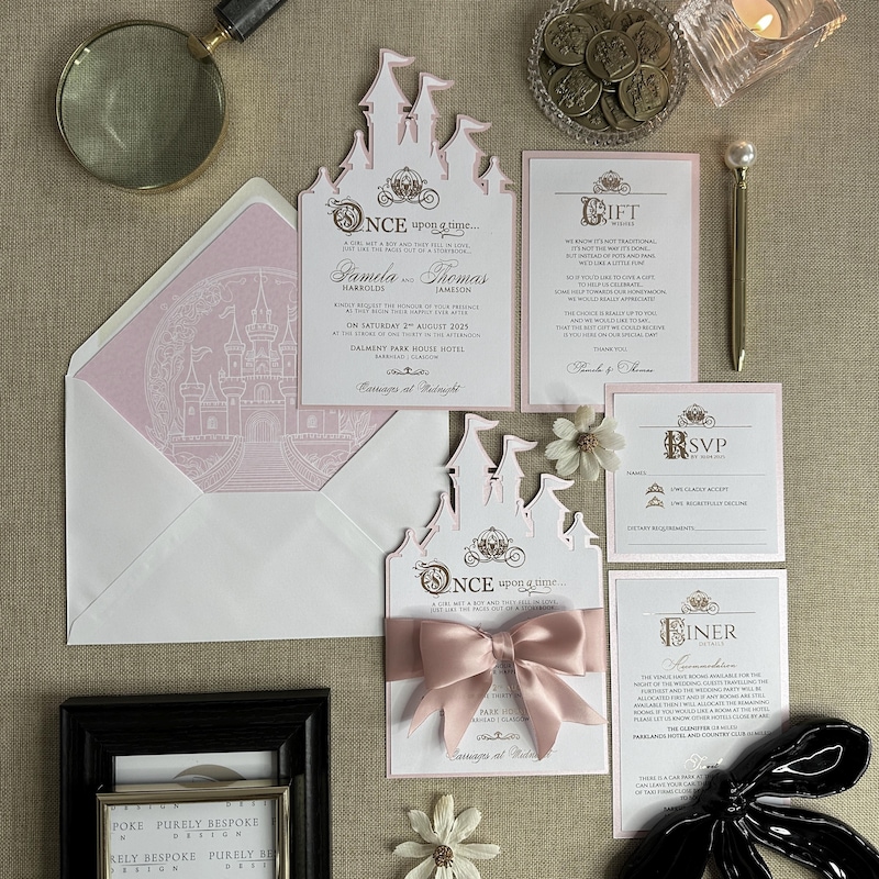 Wedding Invitation Castle - Etsy UK